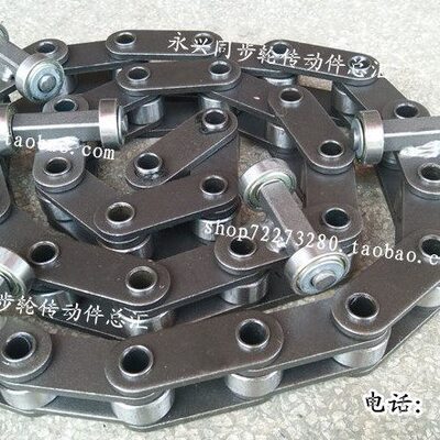 工业喷涂链条 节距50.8 喷涂空心链条C2082H 治具 悬挂链条 导轮