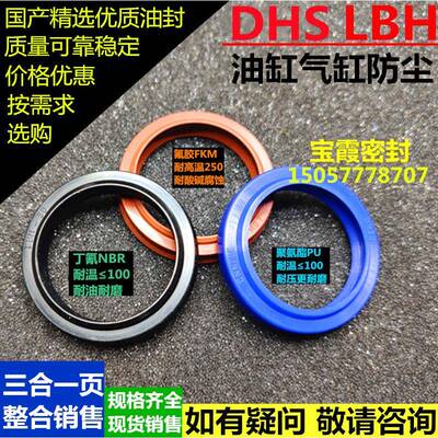 橡胶氟胶聚氨酯液压油缸防尘DH/LBH35/35.5/36/38/40/45/48/50