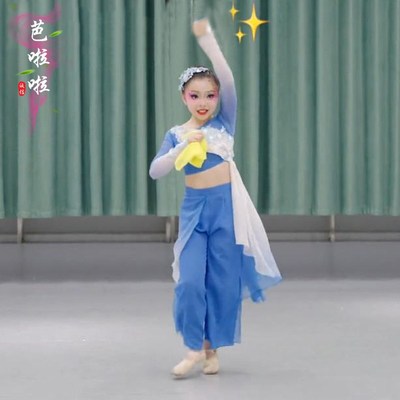 古典舞胶州秧歌桃李杯《蝶儿》剧目演出服少儿成人练功艺考舞蹈服