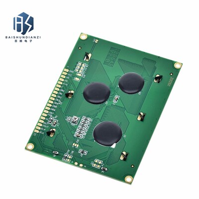 蓝屏黄绿屏LCD12864显示屏 液晶屏 带背光128645V 并口串口 12864