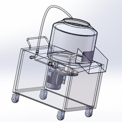 土豆削皮机清洗机模型3D图设计参考3D SolidWorks格式图纸【286】