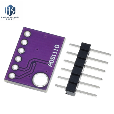 ADS1110 16位模数 自校准A/D转换器模块 电压采集 热电偶温度检测