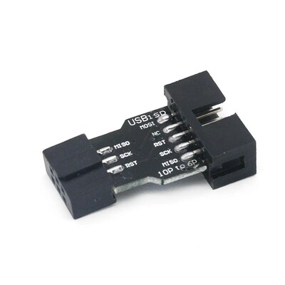 AVRISP/USBasp/STK500 10PIN to 6PIN 标准转换座 BTE13-006