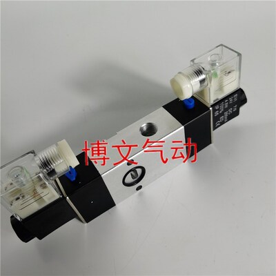 豪澄打刀缸电磁阀4M32008B-KCZ020B双作用换向阀DC24V
