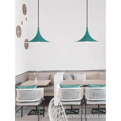 头中山灯灯具喇叭单头双头三吊灯新款室飞碟意式极简餐厅卧创429