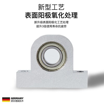 轴承座C-BGHKA支撑座固定座孔径8/10/12/15mm立式带座轴承BHJ01