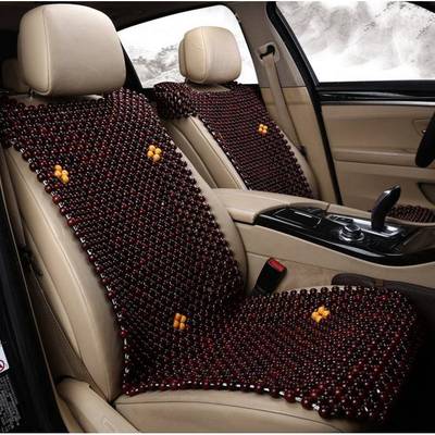 218夏季木珠凉垫风通0用前排通透气坐垫手编木珠坐IPR垫凉垫