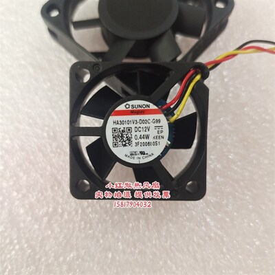 HA30101V3-D02C-G99 SUNON/建准 3CM 12V 0.44W 2/3线 磁悬浮风扇