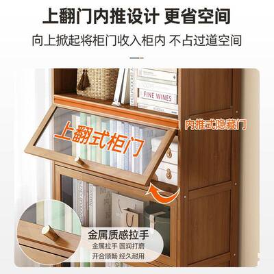新中式简易架落地儿绘DQC本童收书纳柜子客厅卧室多置物架书柜层