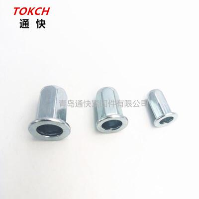 平头角铆螺GB/T17880.母5角平头全418六六拉铆螺母英制美制铆螺母
