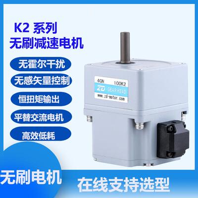 中大高压列无感无刷机220电V2系平替微型交537流电机齿轮减速电机