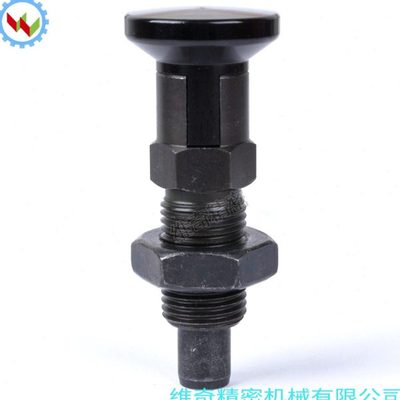 分度销 GN817-NI M16L 行程加长型 旋钮柱塞 EH.22110 分割定位柱