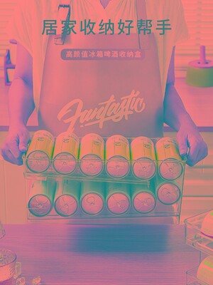 4669.自动补位滚动式易拉罐饮料冷藏盒