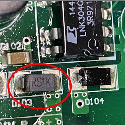 RS1K 北汽EU5 PTC暖风系统不加热器易损二极管 全新