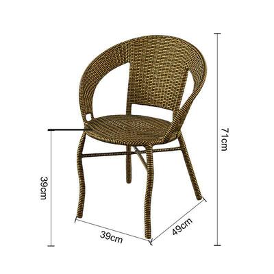 家用人庭院室外外编户织藤椅子台小藤椅子休老闲单人扶手90673靠