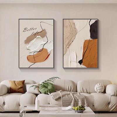 DeDe+QB6厅装饰客画轻高级挂画现简约抽象背景墙壁画餐奢厅卧室床