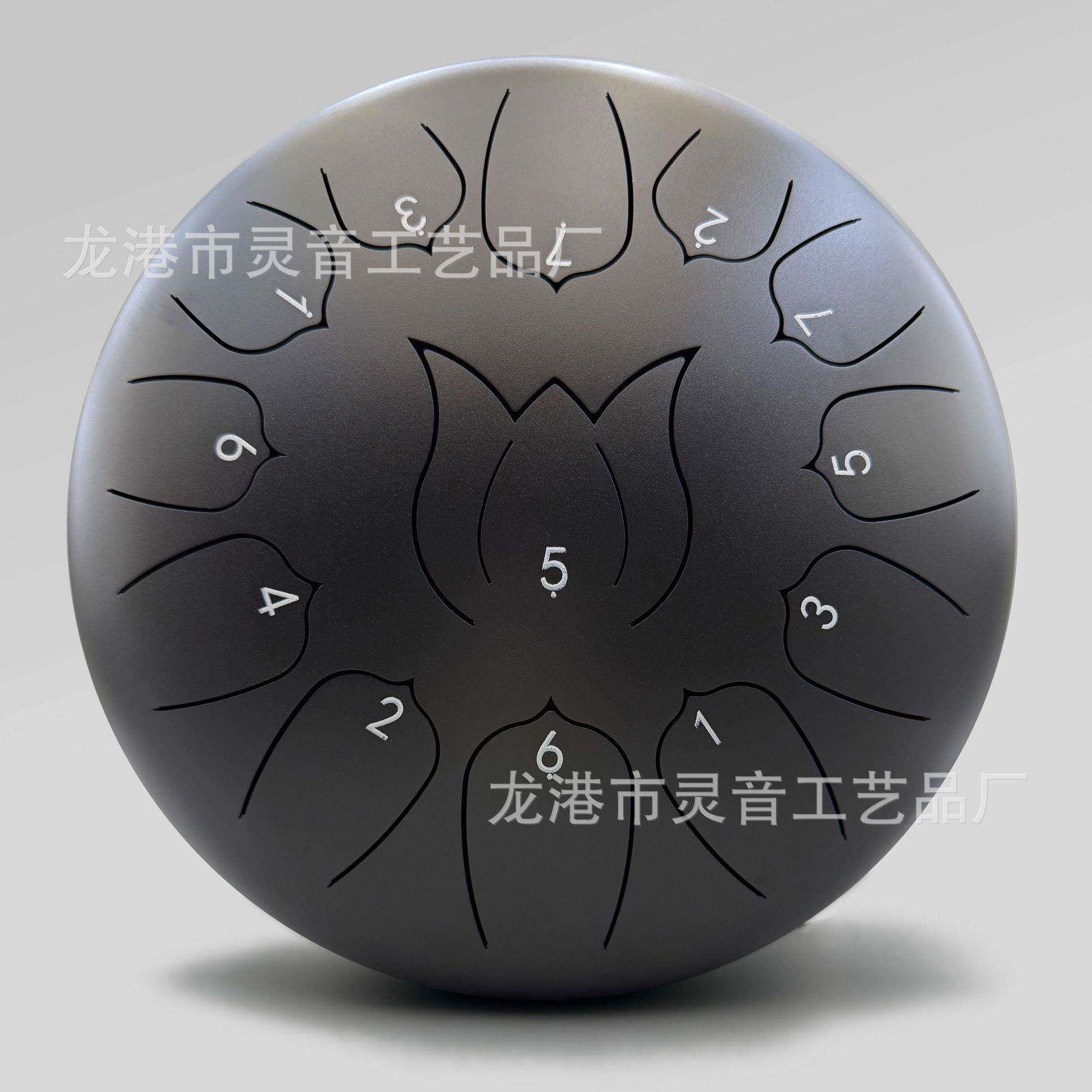 儿童益智打击QHD器12寸13音国风乐莲花鼓鼓钢舌鼓空灵击打型乐器