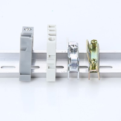 单双层C45导轨EW-35固定件终端堵头空开接线端子排卡扣挡片轨E-UK