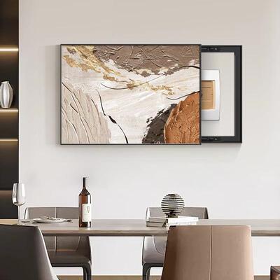电电表箱装画饰抽肌理画遮盖箱挂画现象代ERT-2838抽象箱装饰画