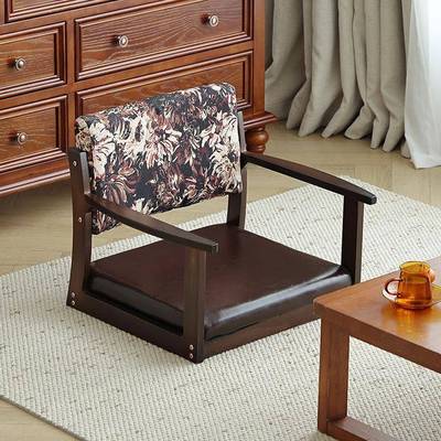 和室椅榻榻L米座椅日式实木无腿坐GHH地椅阳懒台飘窗靠人沙发床上