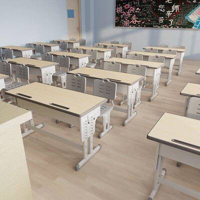 双人儿童学习学可桌升降学校ASJ课桌椅家用字桌小生儿童书写桌套