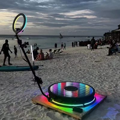 360photobooth互动潮拍设备照相亭360环拍转盘展示台photo booth