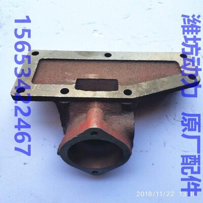 潍坊潍柴华丰K4100D发电机组 节温器座 前盖板 柴油机配件