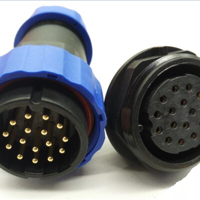 防水航空插头插座SD28-3,5,7芯9芯12芯16芯19芯24芯26 直径m28