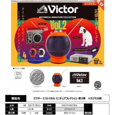 12月预售 Kenelephant Victor 复古胜利牌家电微缩球形电视机