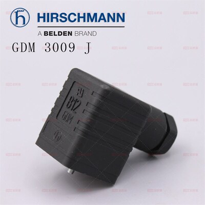 德国赫斯曼Hirschmann液压电磁阀插头黑色932 214-100 932214100