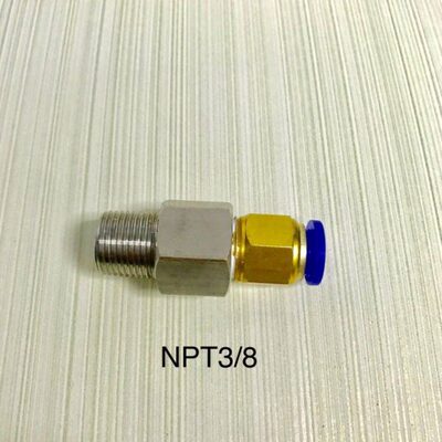 npt3/8-4-6-8-10-12mm pu管快插接头 美制Z3/8 3/8NPT外螺纹 组合