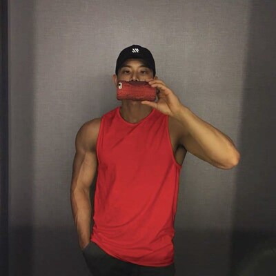 Training Vest Sleeveless Mens QuickDrying Sport Loose Short