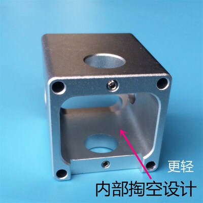 Ultimaker2 铝合金十字滑台 UM2+挤出机滑块 内掏空 可上8MM光轴