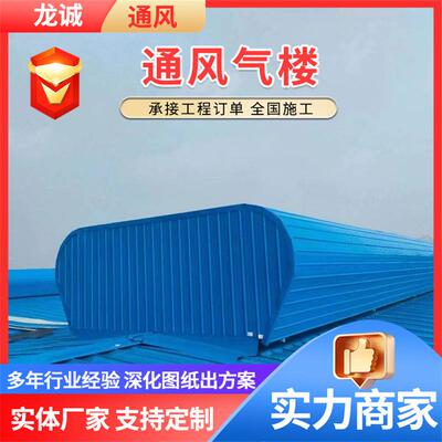 开敞式屋脊通风气楼天窗 TC1AB-2530n成品自然通风器 通风天窗