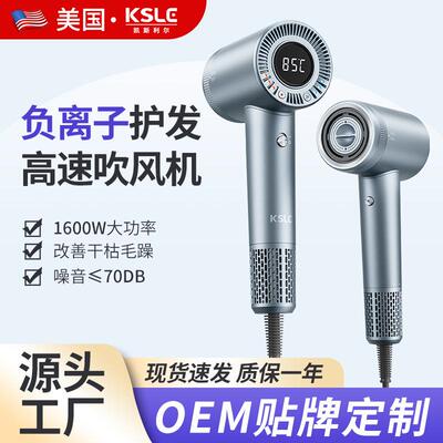 KSLE凯斯利尔负离子高速吹风机家用便携大风力速干护发静音电吹风
