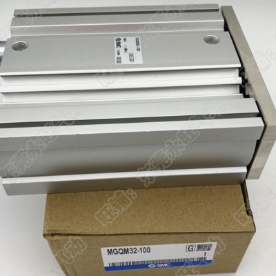 三杆气缸MGQM40-10 20 25 30 40 50 75 100 125薄型导杆滑动轴承