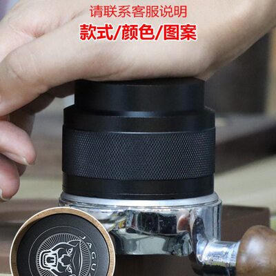 平衡咖啡压粉器智能填压按压式布粉器不锈钢压粉锤平底51/58.5mm