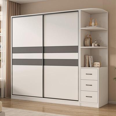 柜衣家用卧ZG-76968室现代简约物储柜推拉门简易大衣橱收出租房小