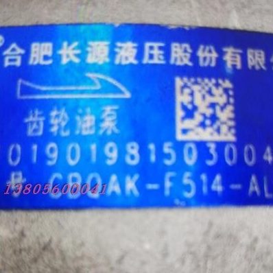 合力25T叉车13齿花键左旋合肥长源 刹车齿轮油泵CBQAK-F514-ALφL