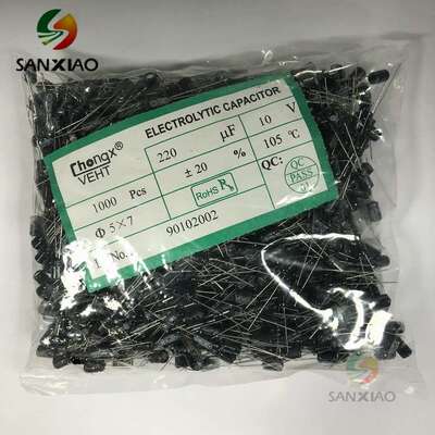 CHONGX厂家直销 高频低阻直插电解电容6*7MM 6.3V560UF 10V470UF