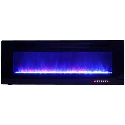 50-inch embedded wall-mounted heating electric fireplace