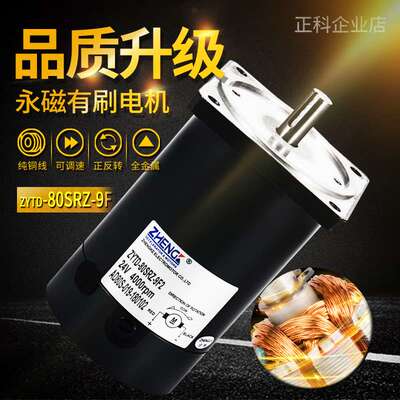ZHENGK正科 ZYTD80SRZ永磁微型电机马达高转速大扭矩低噪音12V24V