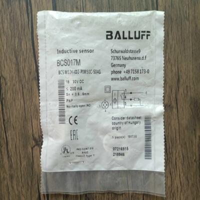 询价全新正品未拆封 巴鲁夫 BCS017M BCS M12K4D2-PIM50C-S04G 现