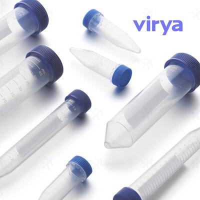 Virya 1.5ml无色离心管 压盖锥底 灭菌盒装 透明500支/盒,10盒/箱