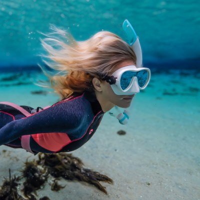 icSn无小外h适用自由潜水adce框视野潜水面镜阔owa宽肺超 OMini