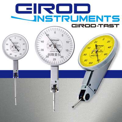 Girod杠杆百分表4/0.01mm瑞士原装长测针专业杠杆表GT 4462