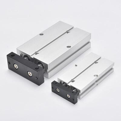 气动双杆双轴气缸双杠大推力TN10X16X20X25可调行程汽压缸带磁32