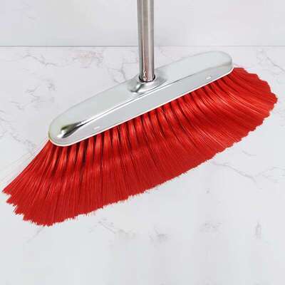 VLEN 不锈钢软毛环卫清洁扫帚【3个装咖啡色】ZTT0808