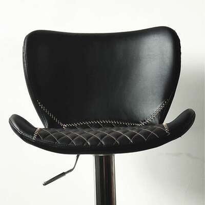 厂家 bar stool现代新款酒吧椅旋转升降极简创意靠背高脚椅子