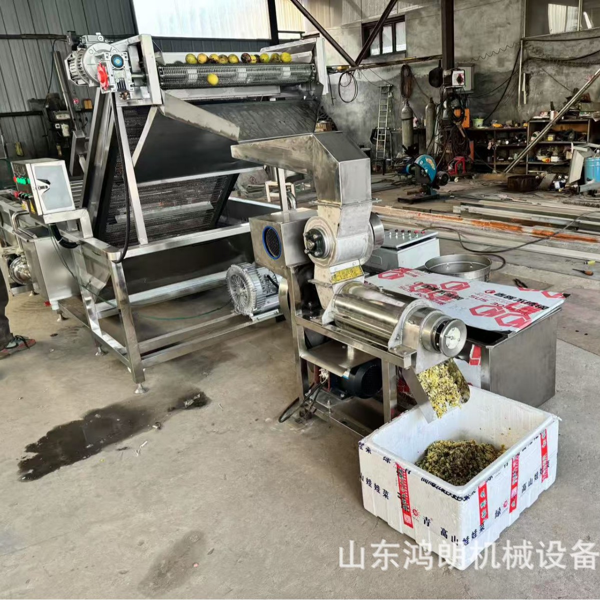 果蔬梨子苹果榨汁生产线设备刺梨打浆榨汁加工设备生姜液压压榨机